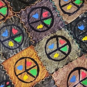 Bags | Peace Sign Hobo Bag | Poshmark
